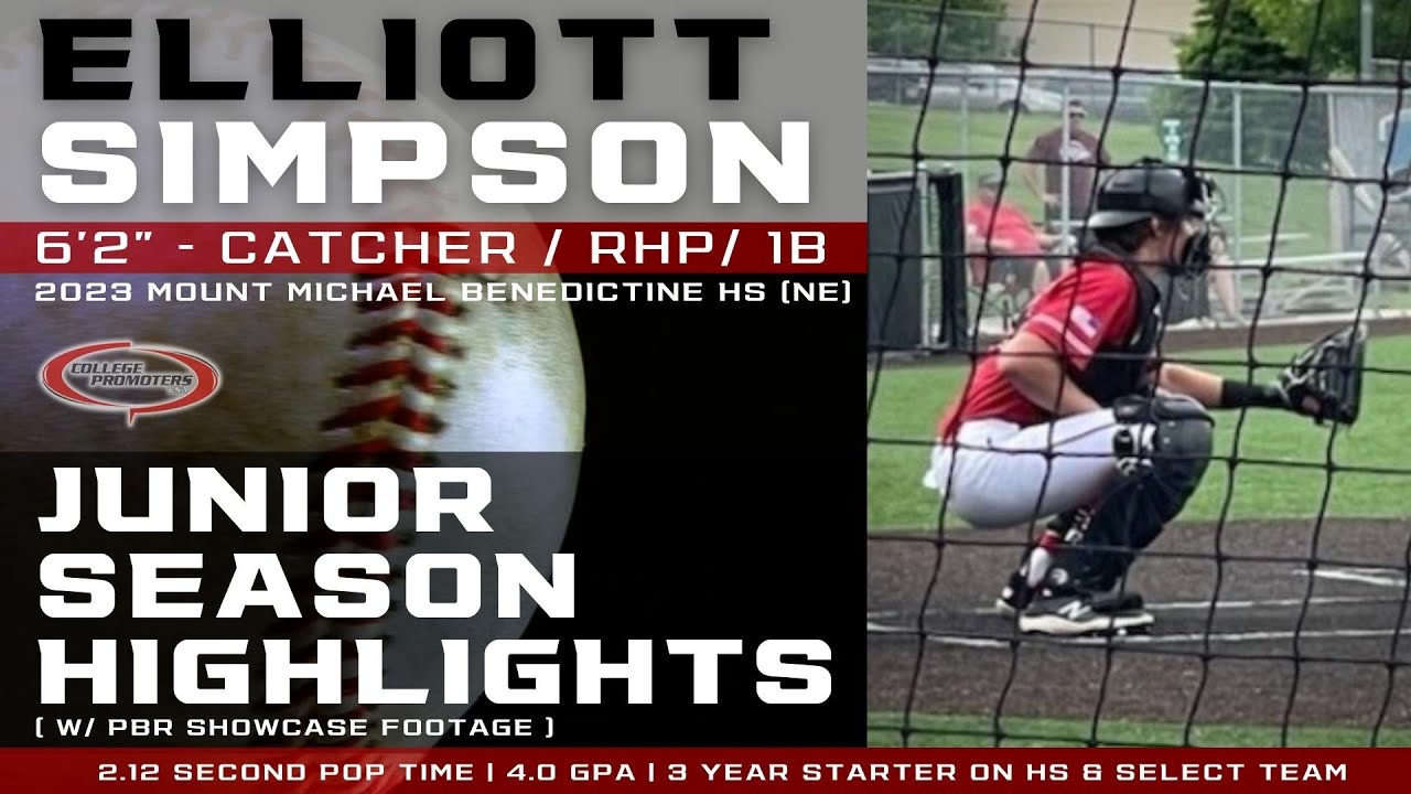 2023 Elliott Simpson | 6'2" - C/RHP/1B | Junior Season Highlights - YouTube