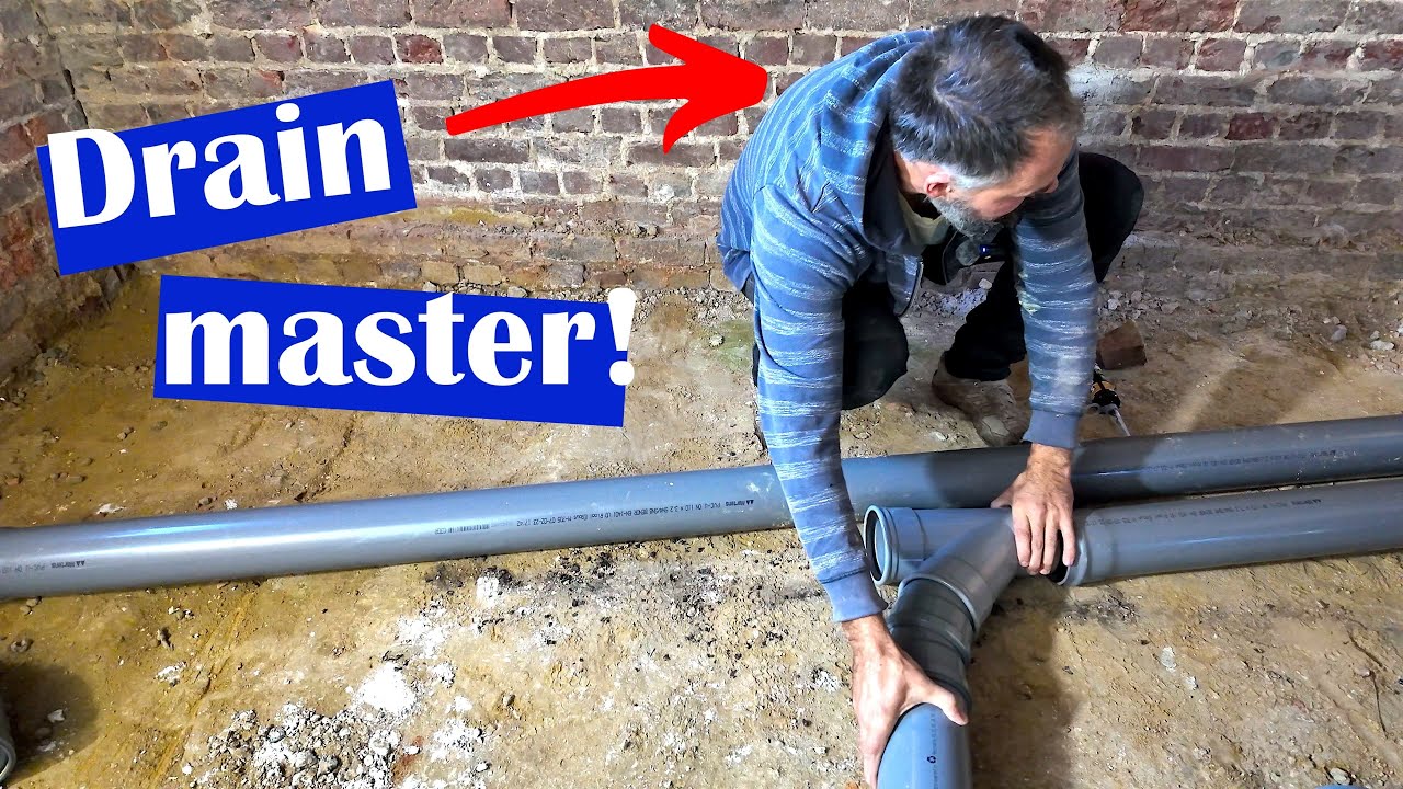 DIY challenges: connecting SEWAGE PIPES / Renovating an ABANDONED farm ...