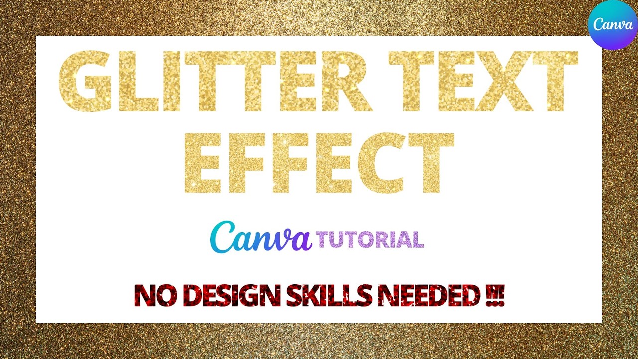 How To Make Glitter Text In Canva | Easy Tutorial + Real Examples For ...