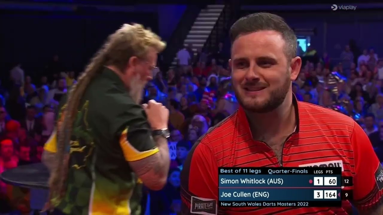 Simon Whitlock vs Joe Cullen | Quarter-final | New South Wales Darts ...