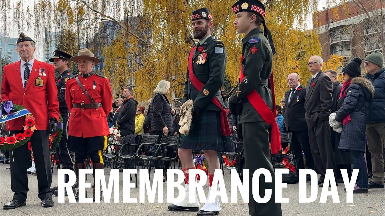 Remembrance Day Ceremony and Calgary Highlander Remembrance Day Parade ...
