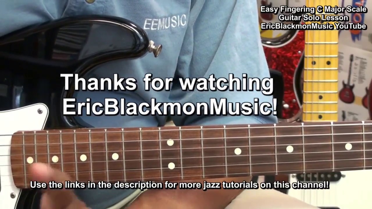 EASY Major Scale Guitar Fingering Pattern Lesson Smooth Jazz Solos ...