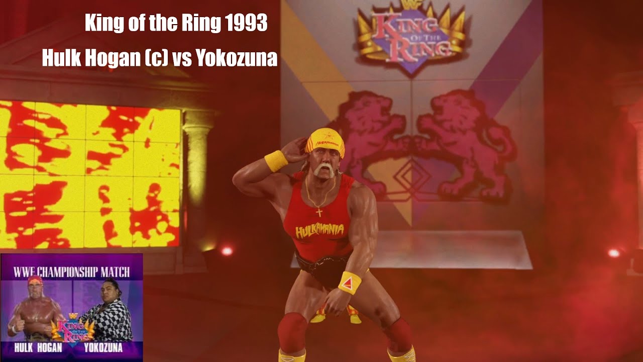 WWF King of the Ring 1993 - Hulk Hogan (c) vs Yokozuna - YouTube