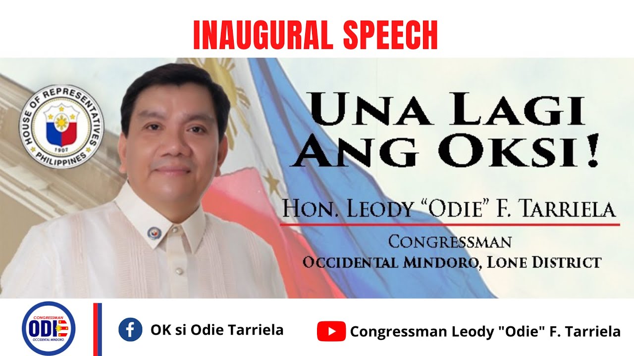 Oath Taking |Congressman Leody "Odie" Tarriela (June 28, 2022) - YouTube
