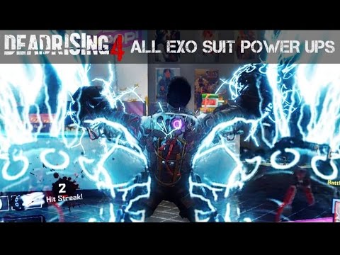 Dead Rising 4 All Exo Suit Power Ups Gameplay/Showcase