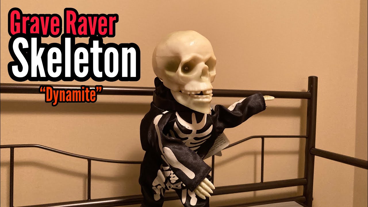 Gemmy 2011 ~ Grave Raver Skeleton (Dynamite) - YouTube