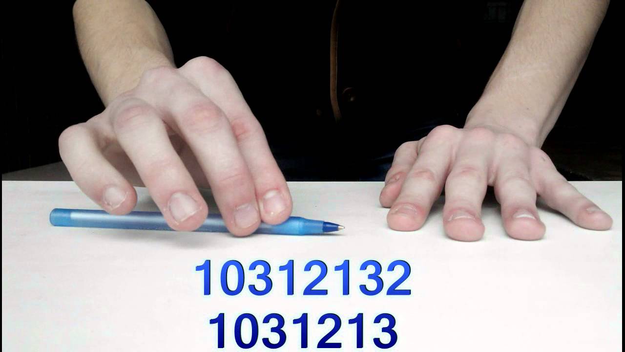 Pen Tapping Tutorial или как делать битбокс ручкой #6 (Medium beat ...