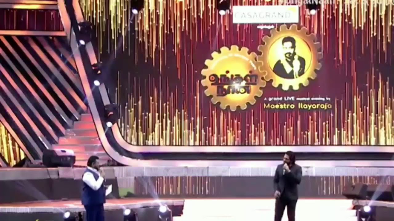 Karthi singing vanitha vani song in Ungal Naan Function - YouTube