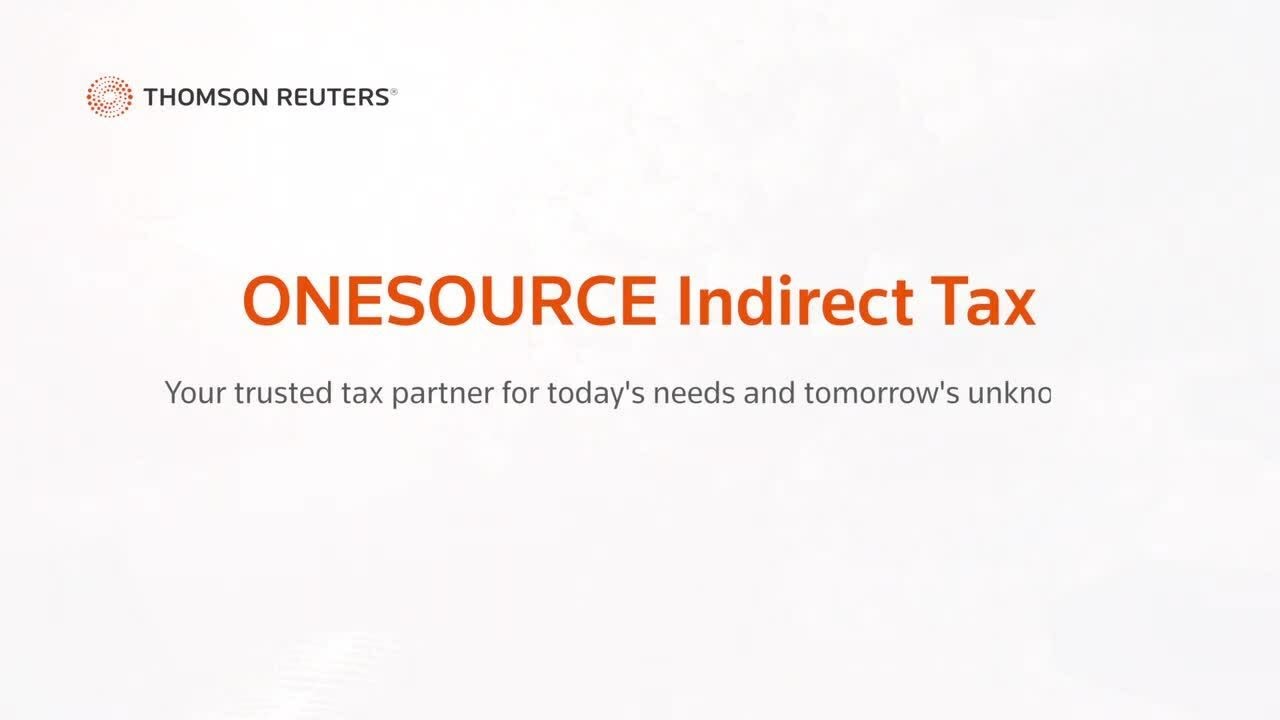 ONESOURCE Indirect Tax - in the MENA region - YouTube
