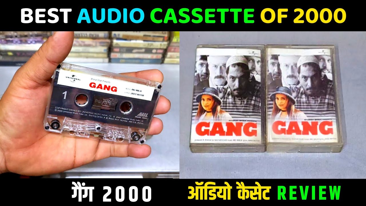 Music Hits of 2000 | GANG Movie Audio Cassette Review | Music Anu Malik ...