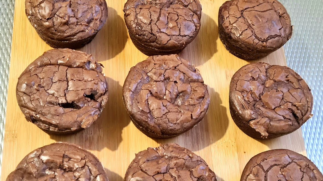 CHEWY FUDGY BROWNIE MUFFINS (RECIPE) - YouTube