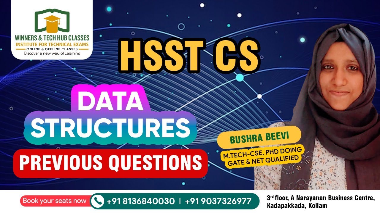 Hsst Computer Science Datastructures Previous Questions Youtube