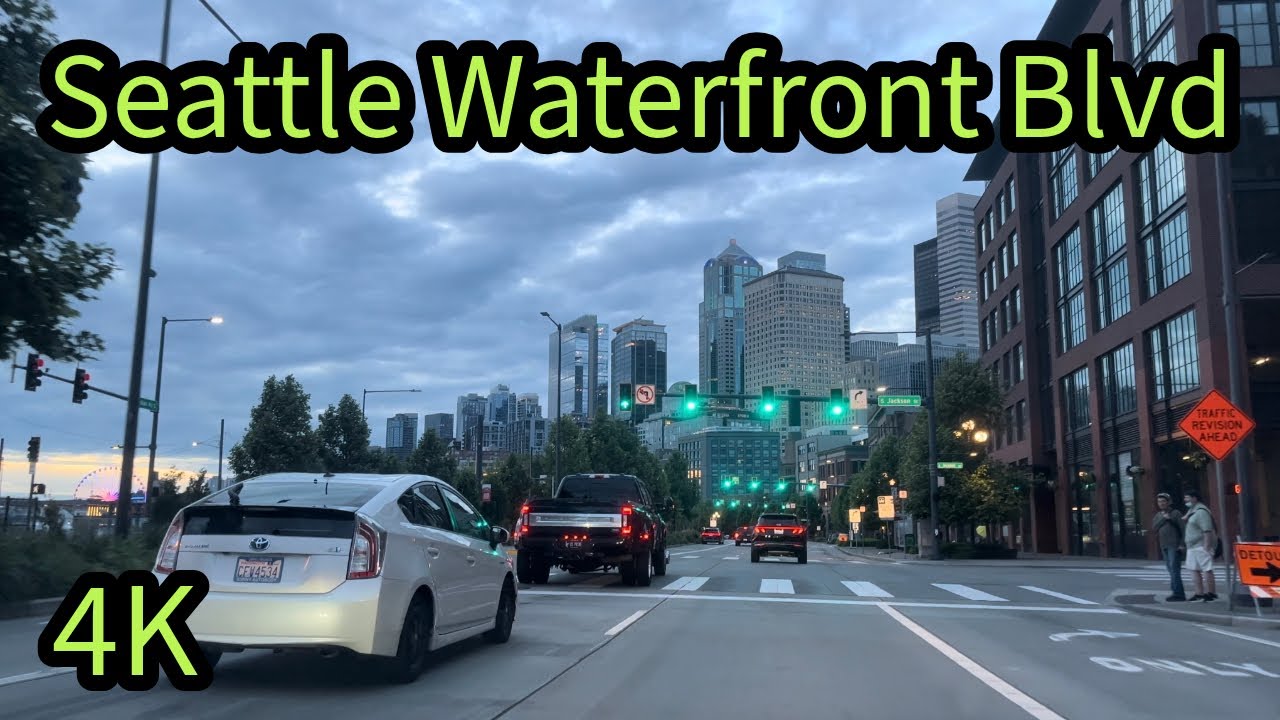 [4K] Seattle Wa 🇺🇸 Alaskan Way New Street Drive Video 2024 #usa # ...