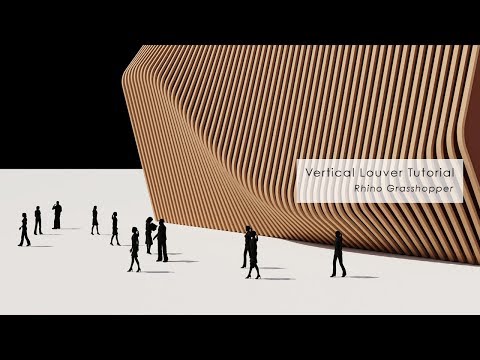 Vertical Louver Facade Rhino Grasshopper Tutorial