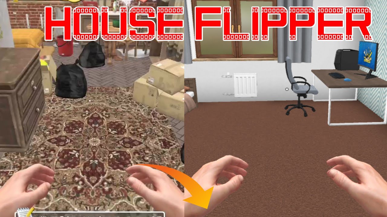 Making My New Office In House Flipper #1 - YouTube