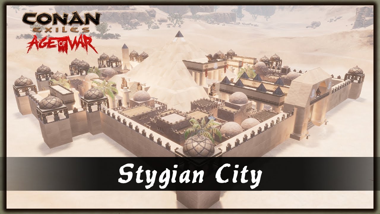 HOW TO BUILD A STYGIAN CITY [SPEED BUILD] - CONAN EXILES - YouTube