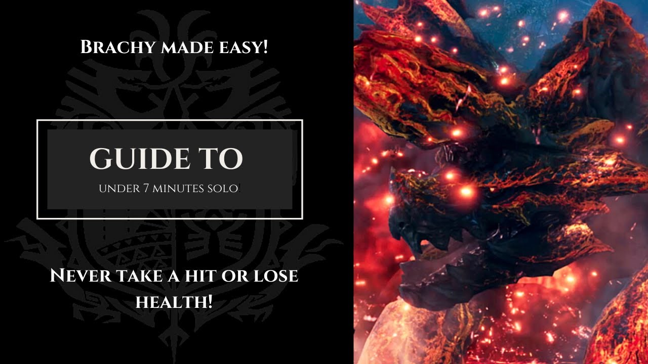 [MHWI] Guide for Soloing Raging Brachydios in under 7 minutes!! - YouTube
