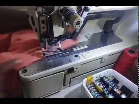 KAJA Machine working | Button hole making in shirts | Brother HE-800A ...