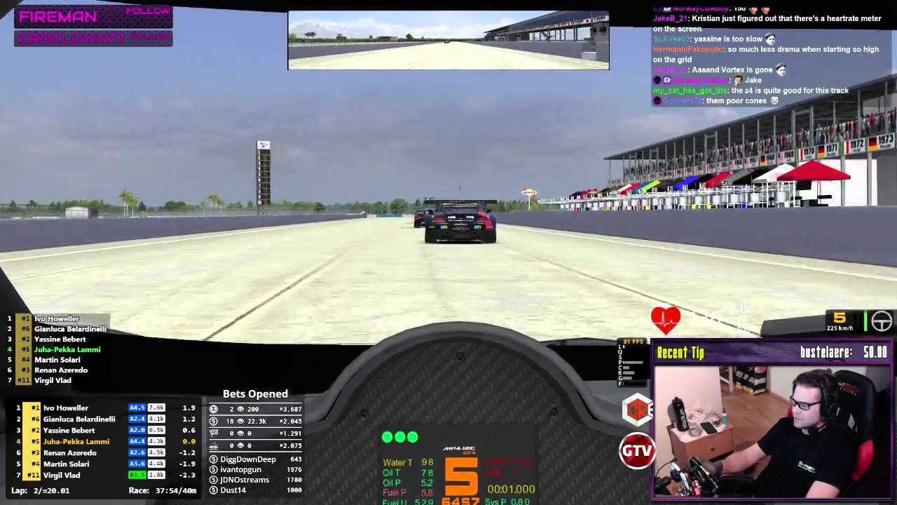 iRacing: GT3 with Fanatec F1 rim HYPE! - YouTube