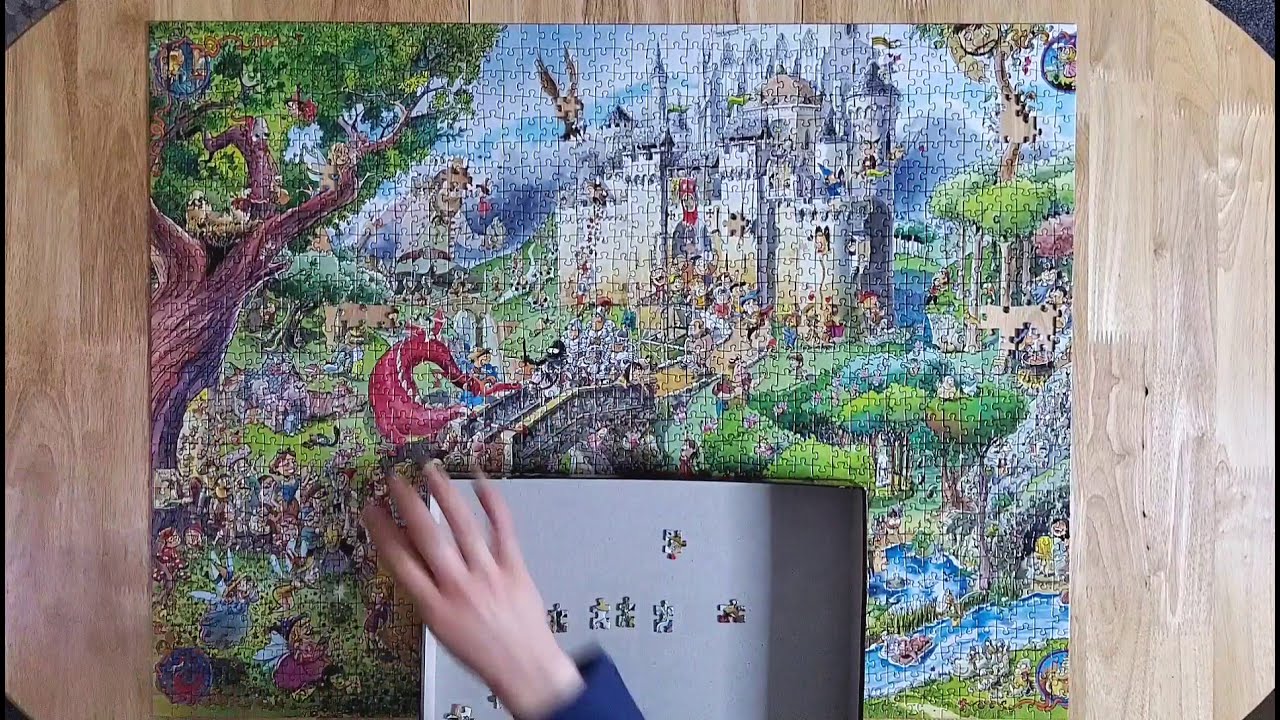 Heye Fairy Tales Puzzle Time Lapse 1500 Pieces (Oddly Satisfying) - YouTube