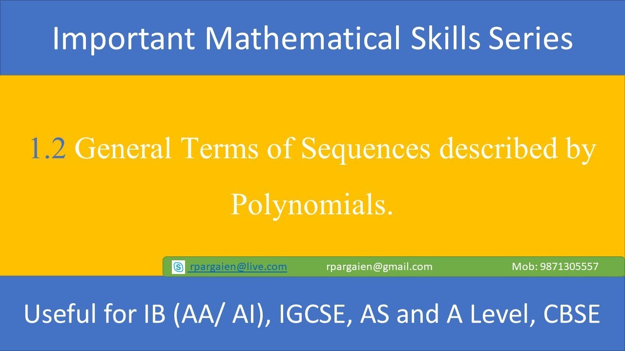 General Term of Polynomial Sequences - YouTube