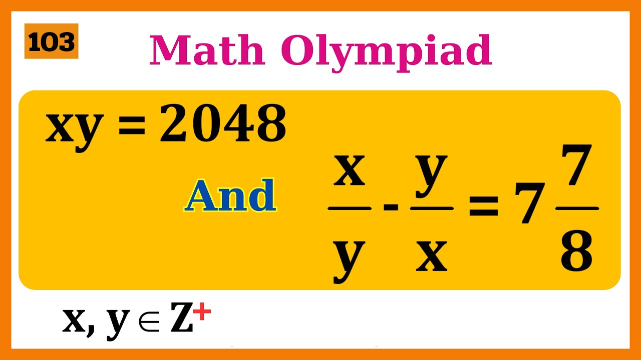 A Good Olympiad Integer Equation Problem - YouTube