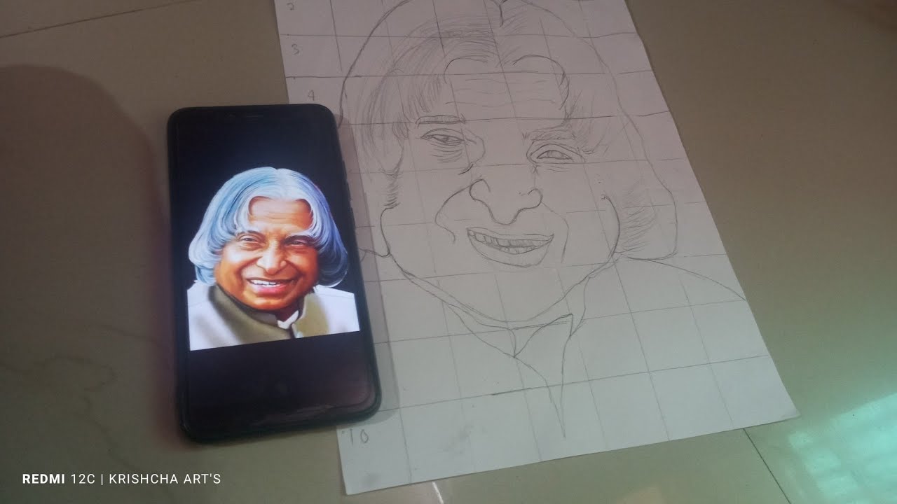 Dr Apj Abdul Kalam outline sketch || how to draw Apj Abdul Kalam ...