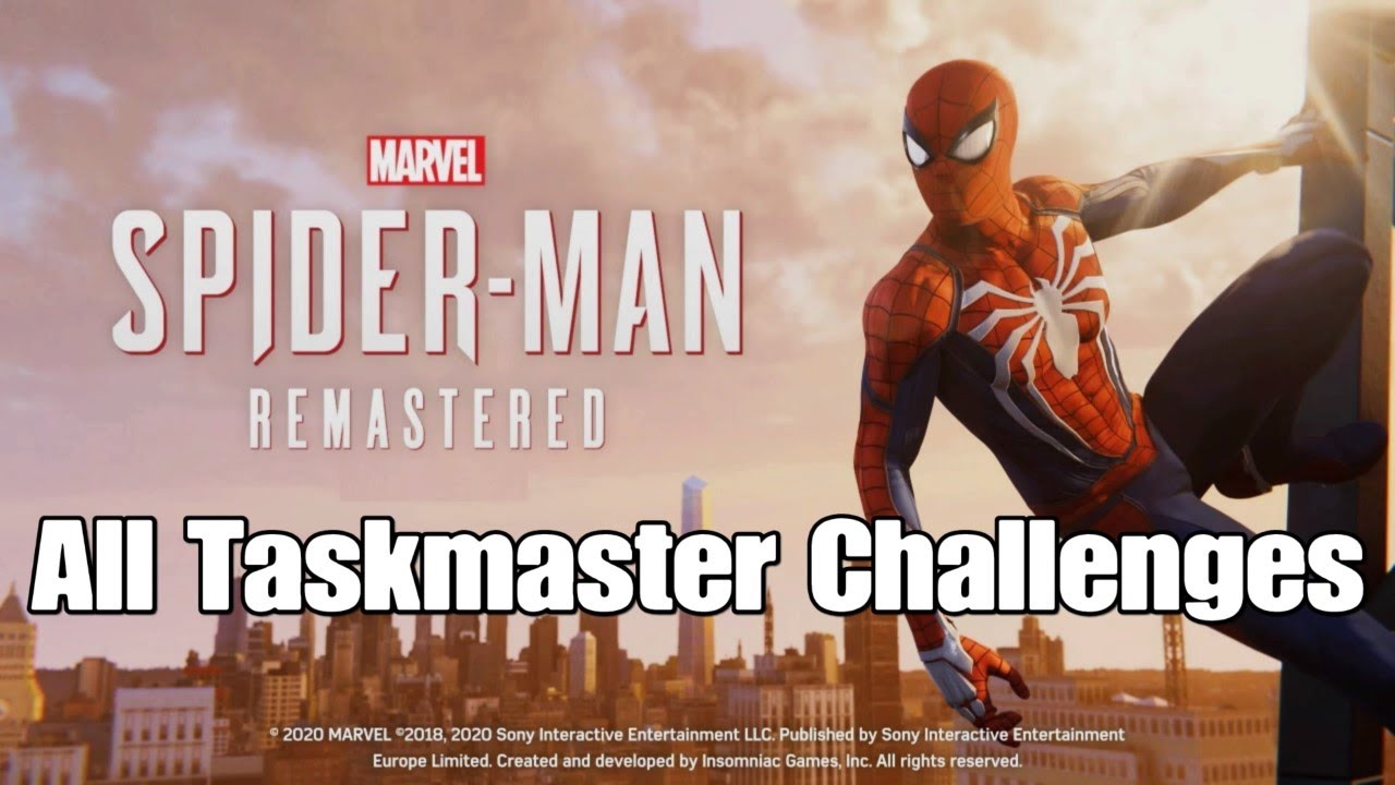 Marvel's Spider-Man Remastered - All Taskmaster Challenges walkthrough ...