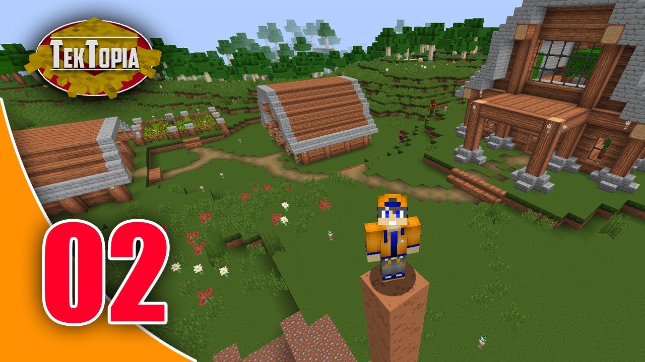 ភូមិយើងចាប់ផ្ដើមលូតលាស់ហើយ | Minecraft Tektopia Village Mod - YouTube