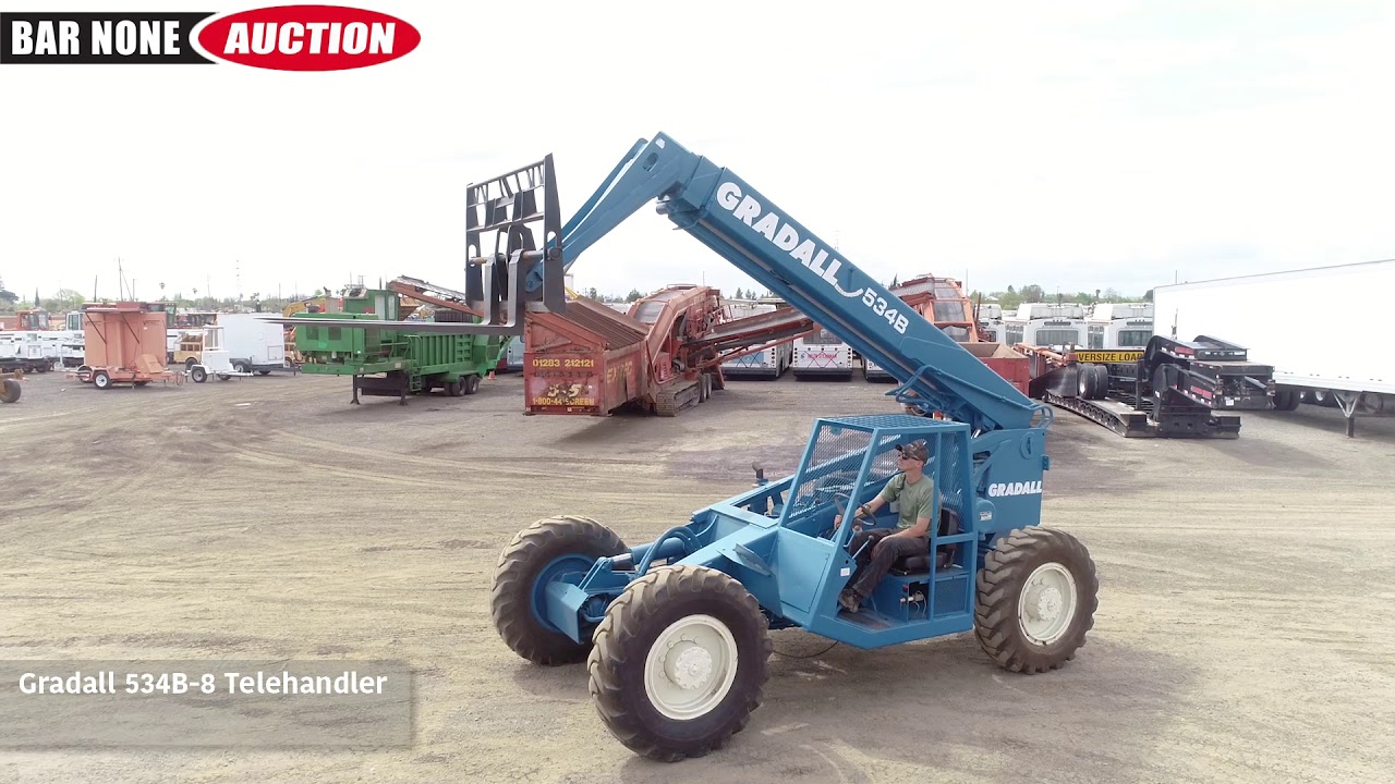 Gradall 534B-8 Telehandler - YouTube