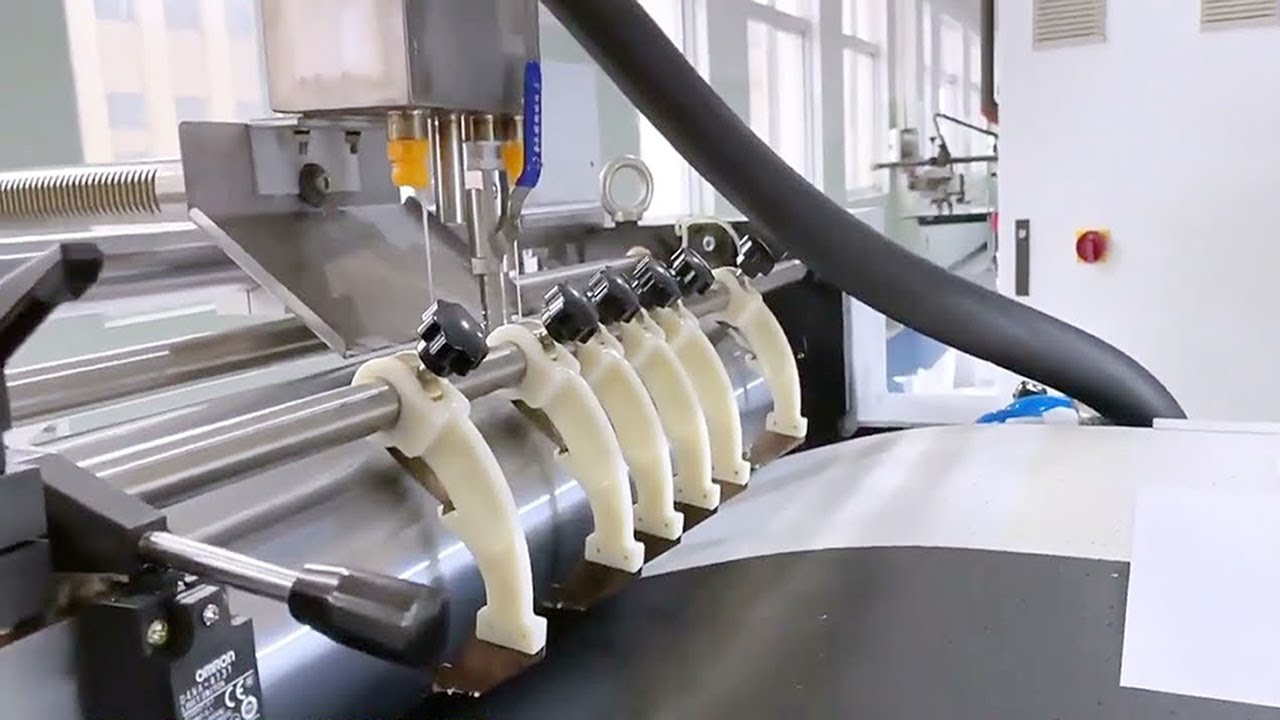 rigid boxes making machine fully automatic shoe box maker line - YouTube