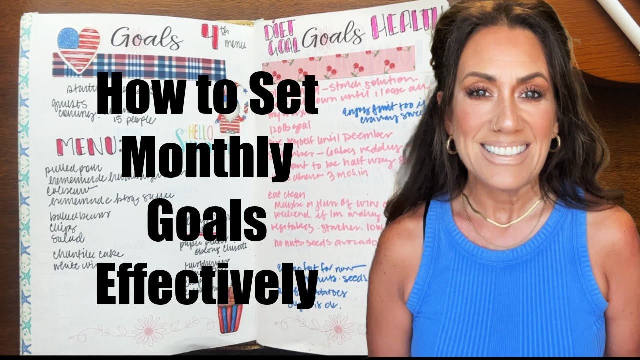 How to Set Monthly Goals Effectively! #Goals - YouTube