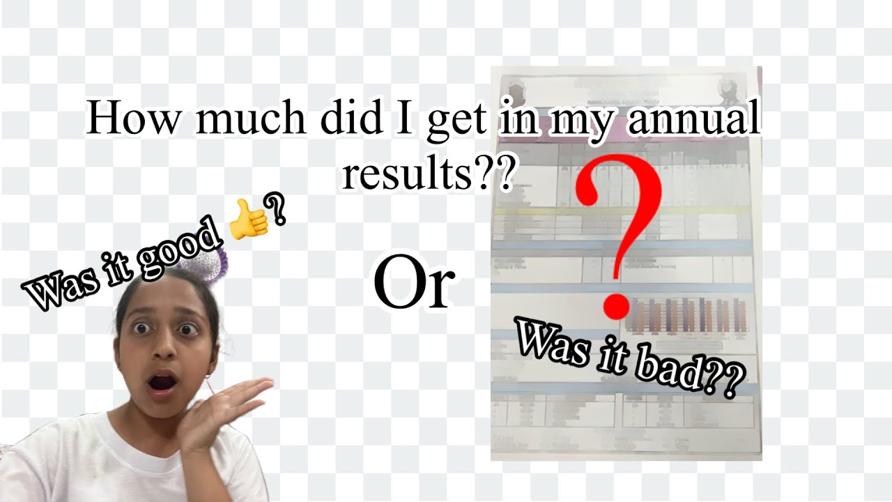 I got my annual results today.. did i pass or not, go check it out guys ...