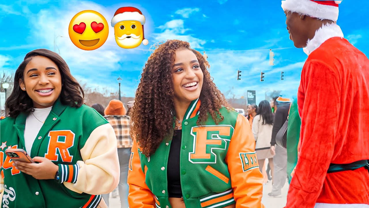 RIZZING GIRLS AS SANTA CLAUS! - YouTube