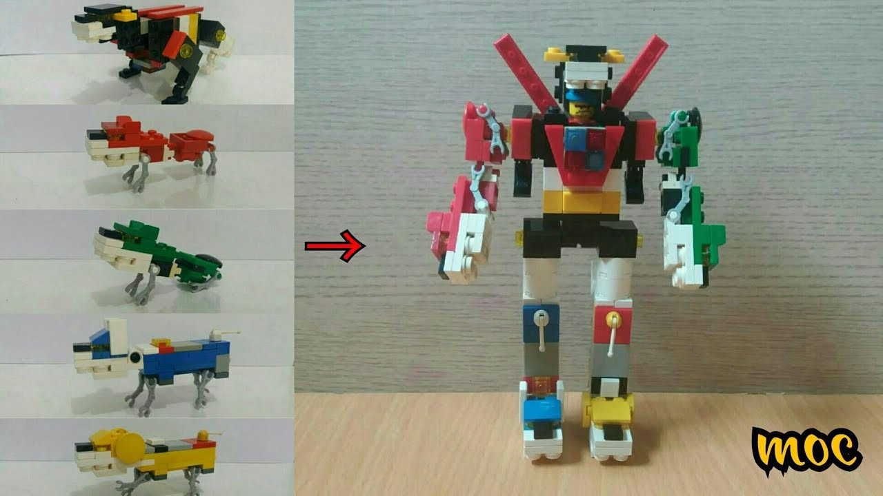 LEGO MOC - Mini Voltron (5 Lions + 1 Lion Tamer) 百獣王ゴライオン(5獅+1馴獸師 ...
