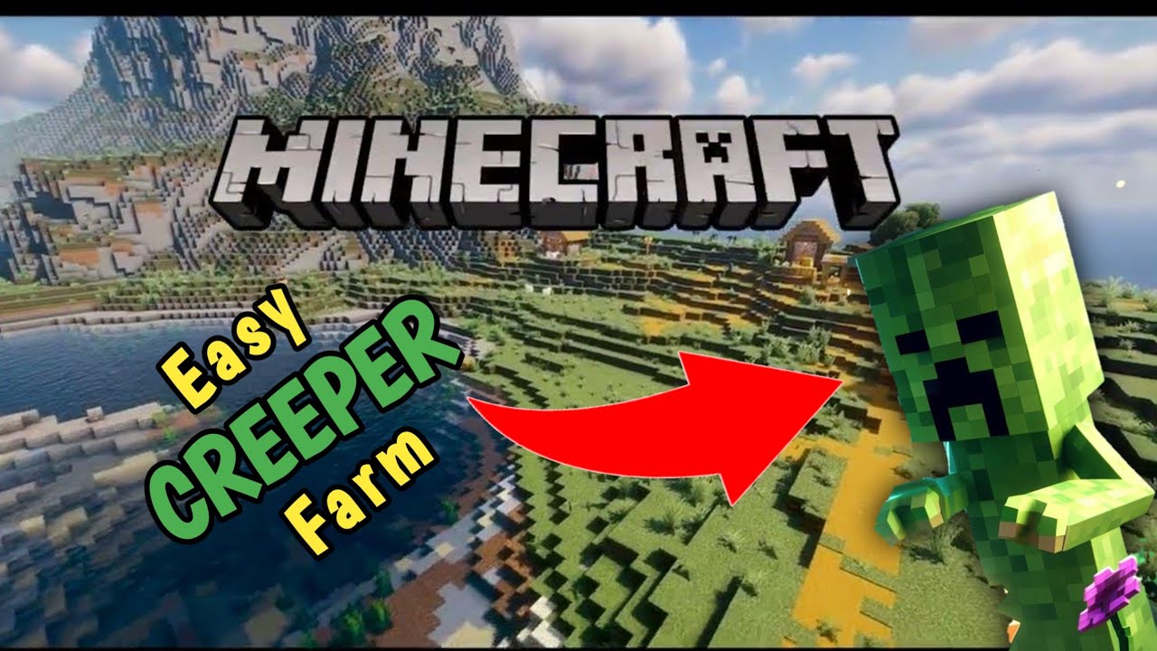 AUTOMATIC CREEPER FARM | NO AFK | FAST TUTORIAL | SUPER EASY | # ...
