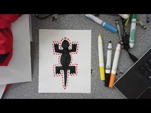 Reflective Symmetry: Lizards Drawing - YouTube