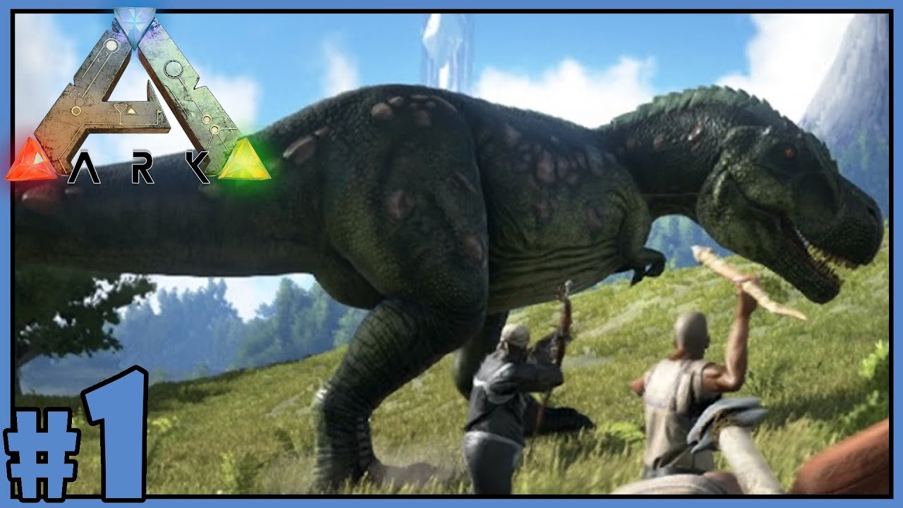 Let's Play Ark: Survival Evolved Gameplay Part 1 - Dinosaurs Everywhere ...