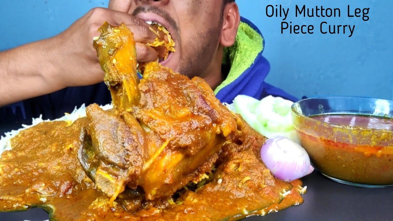 Spicy Oily Mutton Nalli Curry Eating With Rice | Mutton Bone Marrow ...