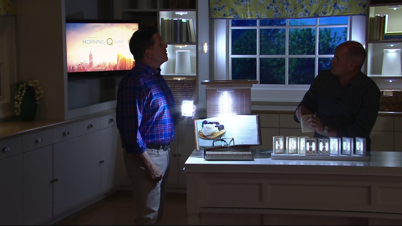 Set of 4 Portable LED Lights with Dimmer Switch on QVC - YouTube
