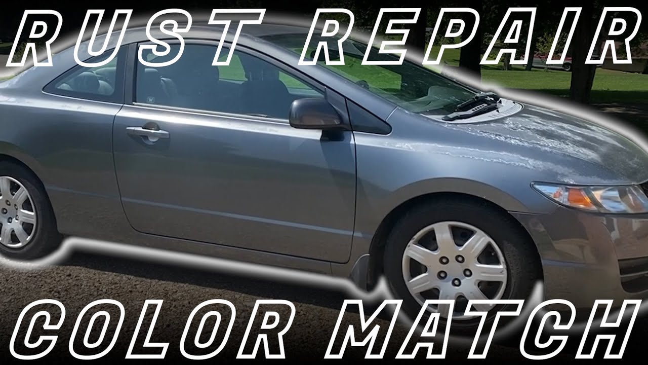 Honda Civic Rust Repair & Color Match - YouTube