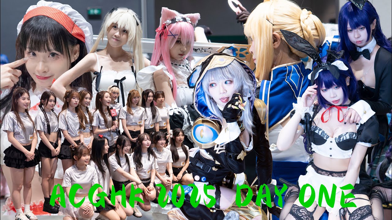 ACGHK 2025 DAY ONE｜cosplay ，偶像女生，伊織もえ，詹天文，姚焯菲！25/7/2025 - YouTube