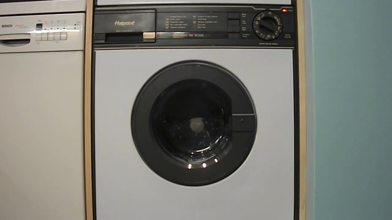 Hotpoint ELECTRONIC 1000 DE LUXE 9535 (2nd cotton rinse) - YouTube