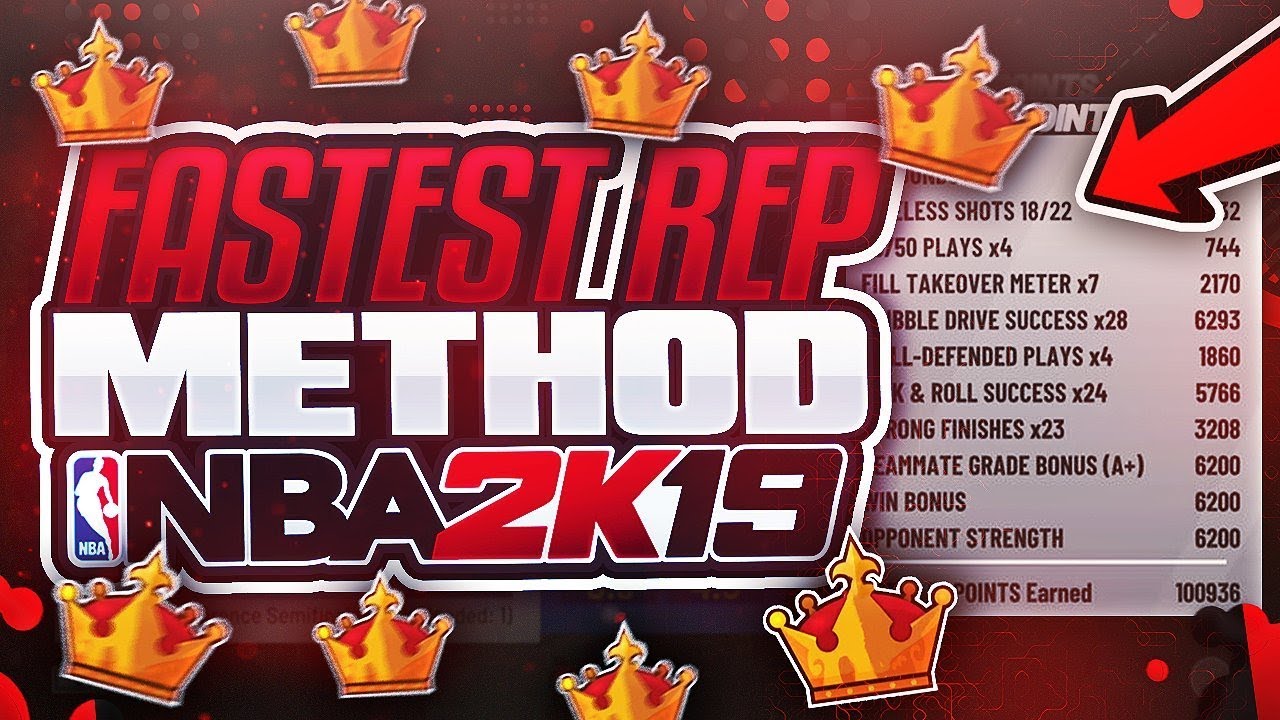 NBA 2K19 *NEW* FASTEST REP METHOD! HOW TO REP UP FAST WITH ANY BUILD ...