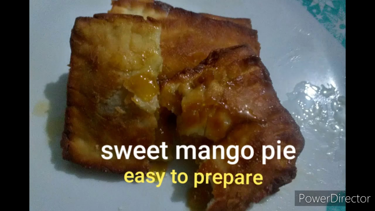 How to make easy mango pie/crunchy mango pie - YouTube