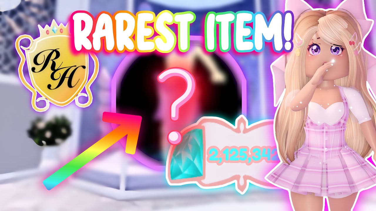 If you have this… you have RAREST item in Royale High… 😱 - YouTube