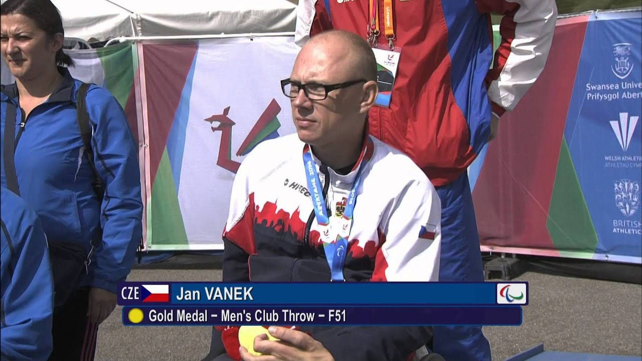 Men's club throw F51 | Victory Ceremony | 2014 IPC Athletics European ...