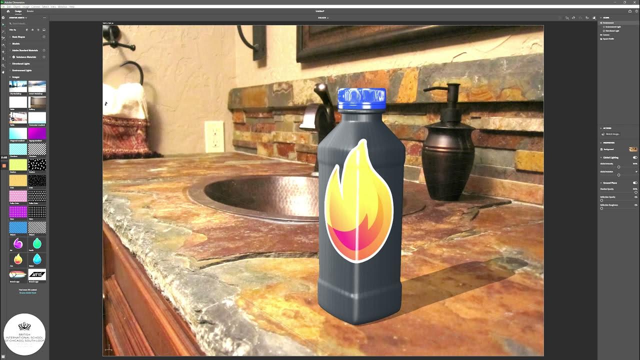 Adobe Dimension - Rendering a Finished Scene - YouTube