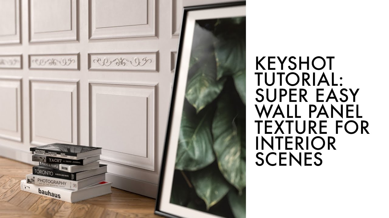 Realistic Interior Scene Wall Texture in Keyshot - YouTube