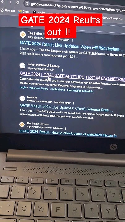 GATE 2024 results out by IISC Banglore ️ #Gate #gate2024 - YouTube